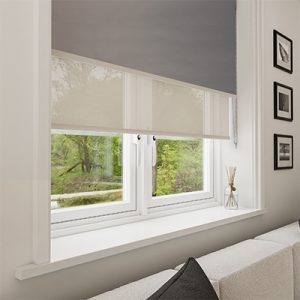 Translucent and Blackout Dual Roller Blinds - Chennai Blinds