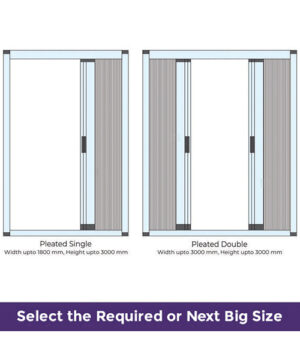 Mosquito Net For Doors | Pleated Sliding By Chennai Blinds