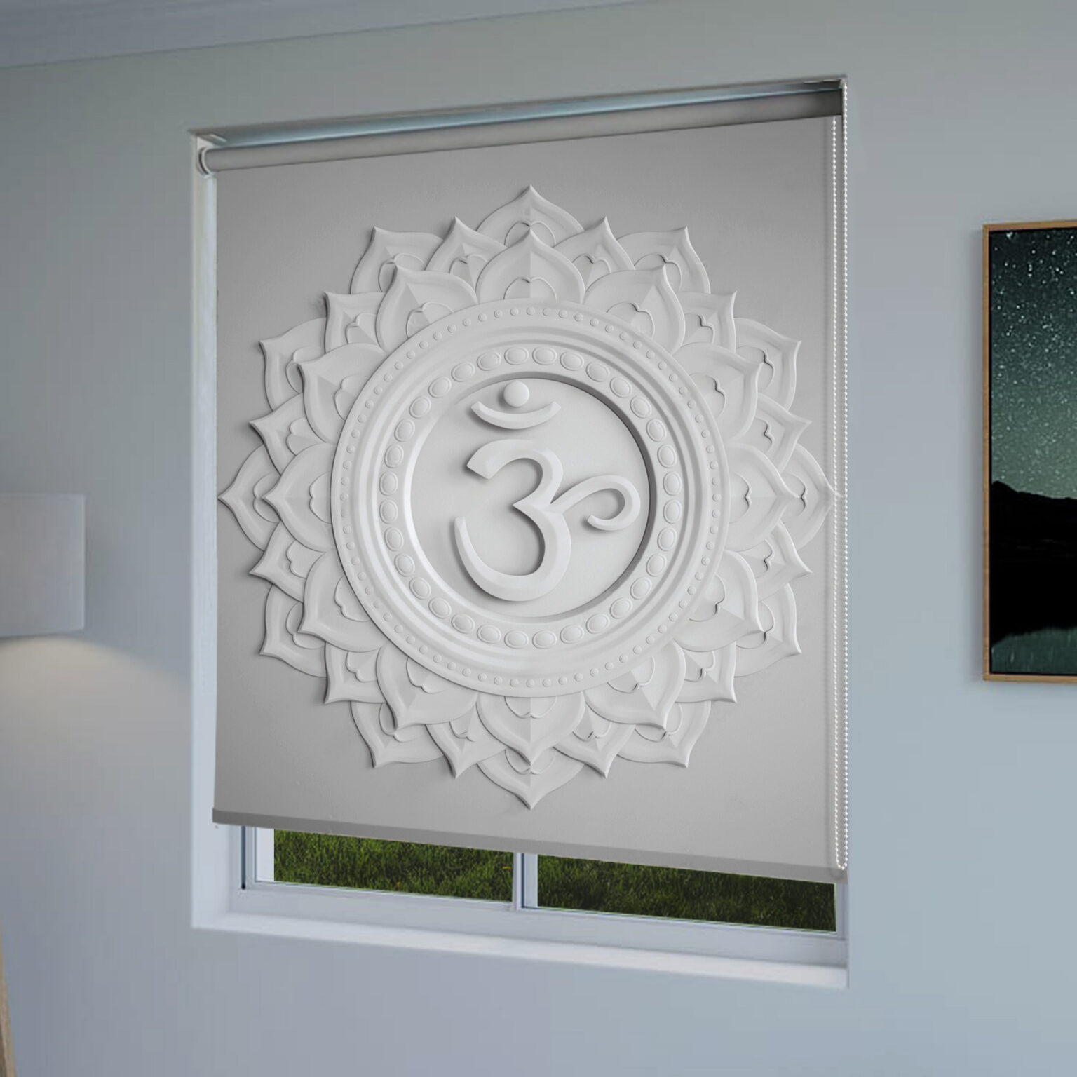 Om Printed Roller Blind - Chennai Blinds